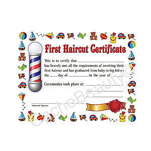 Kids First Haircut Certificates NEW for 2021 (24)
