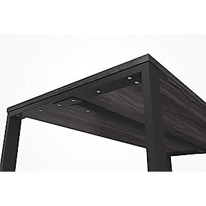 HON Basyx Commercial-Grade Executive Desk, 55", Gray