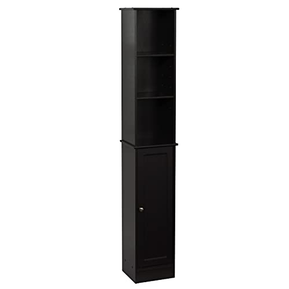 Zenna Home Linen Tower, 5-Tier, Bathroom Storage, Espresso Spacesaver