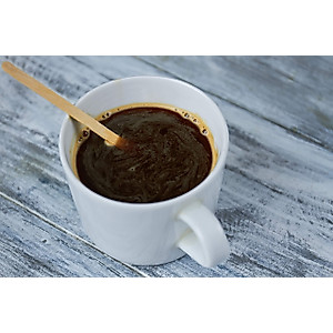 Makerstep 1000 Birch Wood Coffee Stirrers, 7 Inch Coffee Stir Sticks, Eco-friendly, Sturdy Wooden Sticks. Splinter Free, Round End. For Tea, Beverage, and Popsicle.