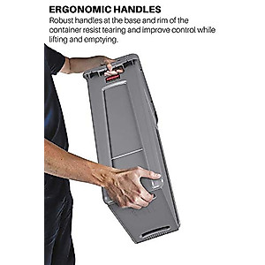 Slim Jim Trash Can Waste Bin with Venting Channels, Blue Recycling for Kitchen/Office/Workspace, Pack of 4