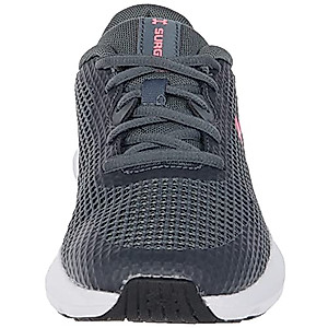 Under Armour Women's Surge 3 Sneaker, (103) Pitch Gray/White/Cerise, 8.5