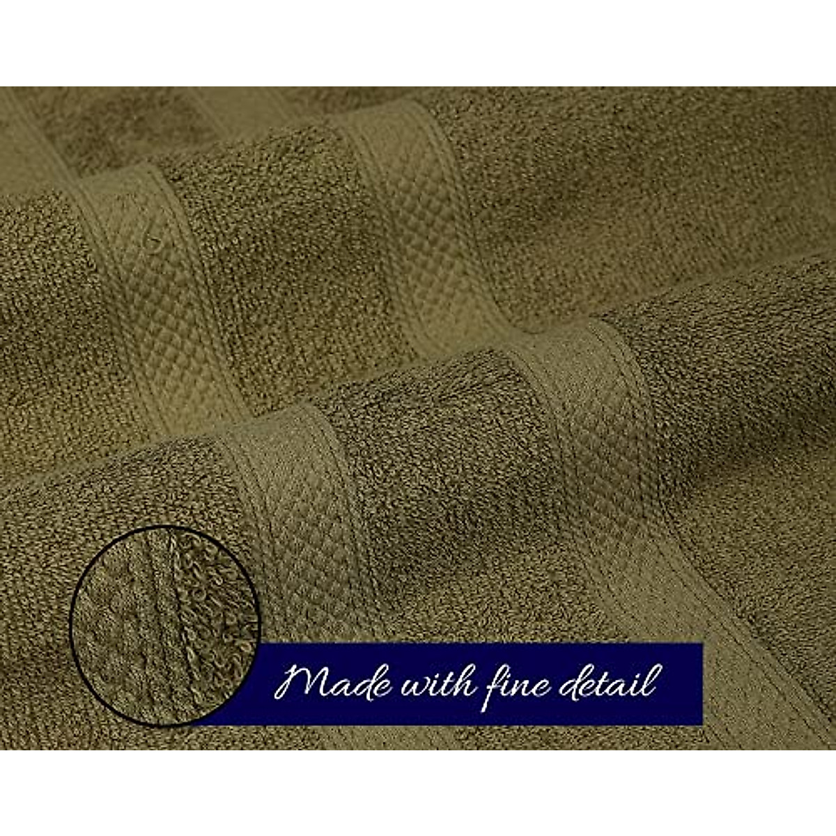 ZUPERIA Classic Bath Towels - 6 Pack - 27" x 54" - Ultra Soft 100% Cotton Large Bathroom Towels, Highly Absorbent Towel for Bathroom, Ideal for Pool, Home, Gym, Spa, Hotel (Assorted)