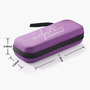 Personalized Stethoscope Case for 3M Littmann Classic III, Cardiology IV Diagnostic, MDF Acoustica Stethoscopes - Extra Room for Nurse Accessories