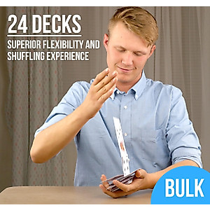 Regal Games - Bulk Playing Cards Set for Adults & Professionals - 24 Standard Decks, Large Print Deck of Cards - Blackjack, Euchre, Canasta, Poker Cards - Fun & Travel Playing Cards (24 Pack)