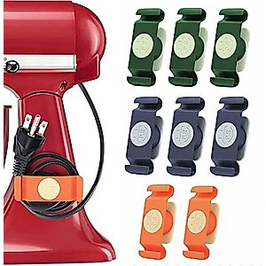8Pcs Cord Organizer for appliances Rotatable Cord Winder Cord Wrapper Cord Holder for Appliances Kitchen Cable Organizer, Plug Holder for Blender Mixer, Coffee Maker, Pressure Cooker and Air Fryer