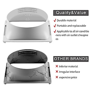 2 Pieces Portable Air Conditioner Window Adapter Exhaust Hose Connector Exhaust Hose Tube Connector Mobile Air Conditioning Accessories for Mobile Air Conditioning Exhaust Hose Flat Nozzle, 5.9 Inch