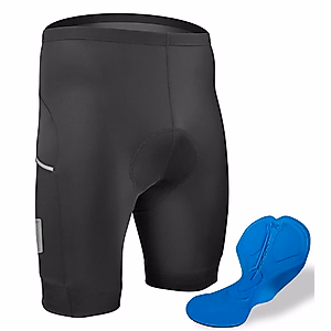 AERO|TECH|DESIGNS | Men's All Day Padded Bike Shorts | Standard Inseam | X-Large | Black