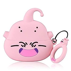 Mulafnxal for Airpods Pro 2019/Pro 2 Gen 2022 Case Cute 3D Fruit Cartoon Character Soft Silicone Air pods Pro Fashion Funny Cover, Kawaii Fun Keychain Design Girls Boys, Cases for Airpod Pro Pink Buou