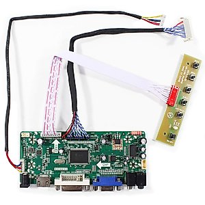 HDMI DVI VGA Audio LCD Controller Board Work for 19inch G190EG02 V1 1280x1024 9Pins LED Backlight