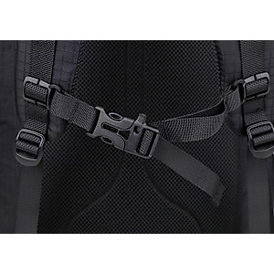 Mouteenoo Gym Backpack with Shoes Compartment, Sports Backpack (Black)