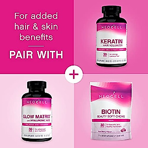 NeoCell Super Collagen Powder, 10g Collagen Peptides per Serving, Gluten Free, Keto Friendly, Non-GMO, Grass Fed, Paleo Friendly, Healthy Hair, Skin, Nails & Joints, Unflavored, 7 Oz