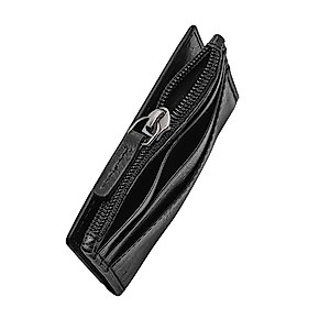 Fossil Men's Andrew Leather Zip Card Case Wallet, Black, (Model: ML4394001)