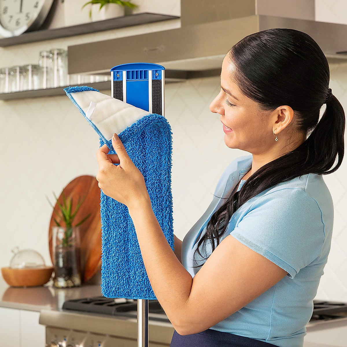 Bulk 18" Absorbent Microfiber Wet Mop Pad | Wholesale Professional Microfiber Mop Pad Refills | Case Quantity (72 Count)