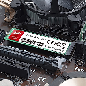 Silicon Power 120GB M55 M.2 2280 SSD With R/W Up To 550MB/s (SLC Cache for Speed Boost) SATA III Internal Solid State Drive for Ultrabooks and Tablets (SP120GBSS3M55M28)