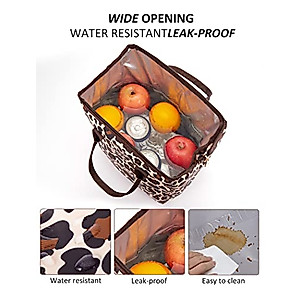 JOYHILL Insulated Lunch Bag for Women, Thermal Lunch Tote Bag, Leakproof Lunch Box Bag Lunch Handbag with Front Pocket, Water Resisted Lunch Bag for Work Picnic