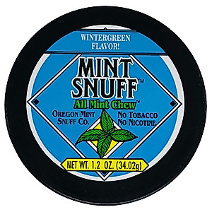 Oregon Mint Snuff Wintergreen 1 Can with DC Crafts Nation Skin Can Cover - Middle Finger
