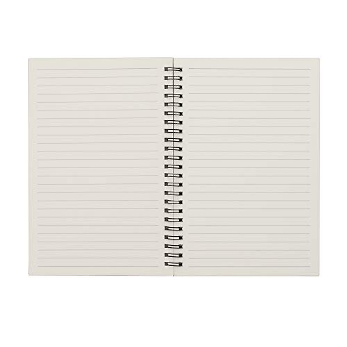 TWONE 3 Packs Soft Cover Notebook with Lined Paper Black Spiral Notebooks with 100 Ruled Pages 50 Sheets Memo Notepads for Home School Travel, 8.25 x 5.55 inch