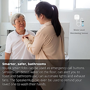 YoLink LoRa Smart Water Level Monitoring Sensor, Wireless Battery-Powered Float Switch Alarm, Sump Pump Alarm, AC Condensate Overflow, Tank Level, Toilet Leak Sensor, 105dB Siren, YoLink Hub Required