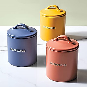 Ayesha Curry Kitchenware Ceramics Bacon Grease Jar/Container, 21 Ounce, Anchor