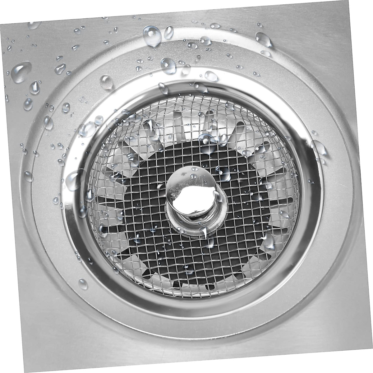 OSALADI 6 Pcs Filter Net Floor Drainer Floor Drain Filter Sink Food Strainer Mesh Strainer Kitchen Sink Strainer Bathtub Drain Cover Stopper Drain Stainless Steel Take a Bath