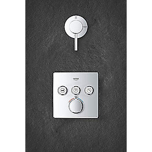 GROHE 29142000 Grohtherm Smart Thermostatic Trim With Control Module, Starlight Chrome