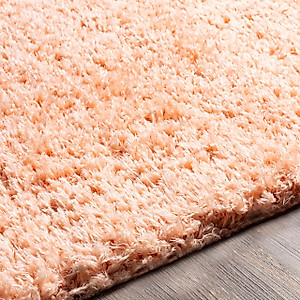 BoutiqueRugs Meru Contemporary Area Rug - Peach - 5'3" x 7'
