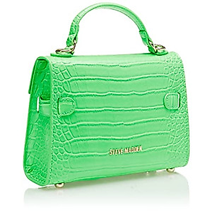 Steve Madden Steve Mdden DIGNIFY Croco Top Handle Bag, Lime