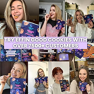 Effin Good Chocolate Chip Keto Cookies | Sugar Free Cookies | Keto Snacks | High Protein, Low Carb, Low Calorie | No Sugar Alcohols | Gluten Free | Diabetic Snacks | Keto Dessert | Healthy Snacks for Adults(3 Pack)