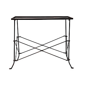 Creative Co-op HD6145 Rectangle Metal Accent Table, 27", Bronze