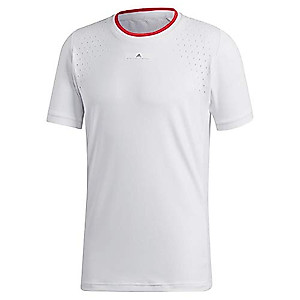 adidas by Stella McCartney Men's Court Tennis Tee, White, X-Large
