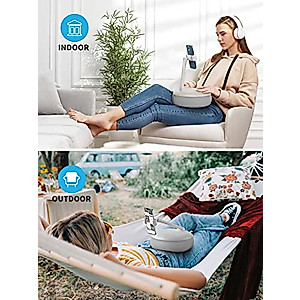 SAIJI Cell Phone Pillow Holder for Bed, Adjustable Angle Height Phone Pillow Stand for Watching Video On Bed/Sofa/Lap, Fit for 4.7"-7.0" Cell Phones(Grey)