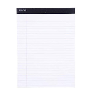 Mintra Office Legal Pads - ((PREMIUM WHITE 6pk, 8.5in x 11in, NARROW RULED)) - 50 Sheets per Notepad, Micro perforated Writing Pad, Notebook Paper for School, College, Office, Professional