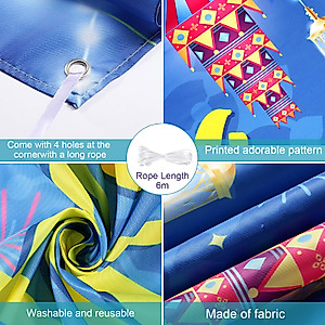 Happy Diwali Backdrop Banner Decorations 73*43 Inch Happy Diwali Banner Rangoli Lantern Photography Deepavali Photography Background for Outdoor Home Indian Festival of Lights Party Supplies(Vibrant)