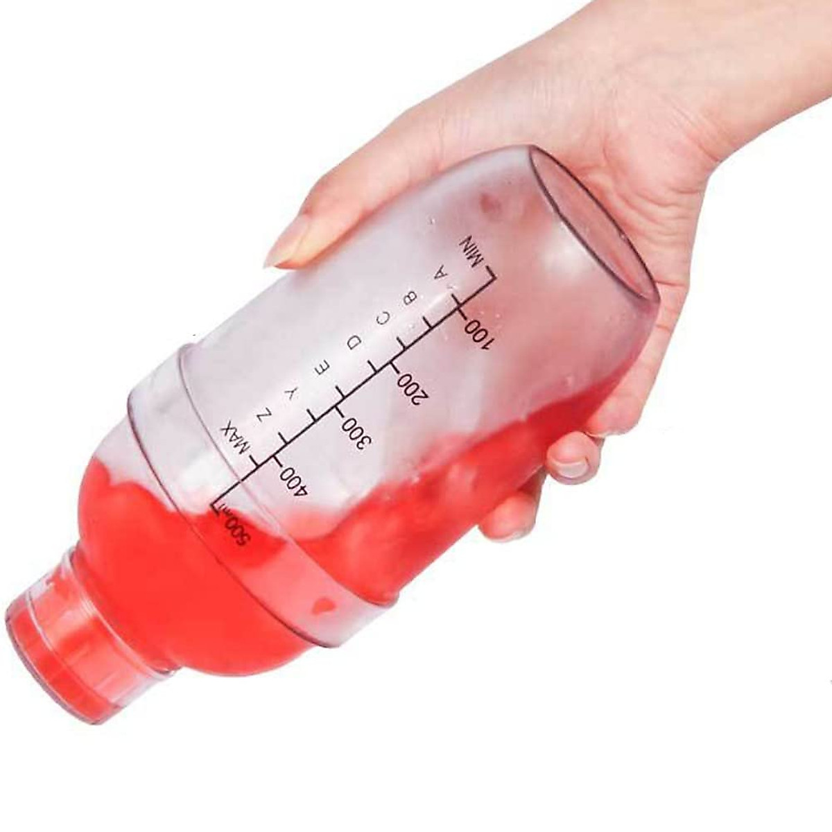 Plastic Martini Cocktail Shaker 530ml Wine Beverage Mixer Wine Shaker Cup Drink Mixer Barware Boston Bar Tool