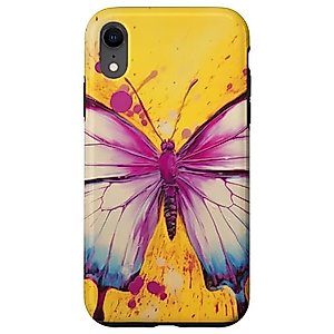 iPhone XR Yellow Butterfly Case
