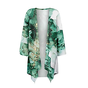 Cardigan for Women,Summer Cardigan Cardigans for Women Trendy Light Cardigans for Women Summer Lightweight Cardigan Black Cardigan for Women Lightweight Brown Cardigan Wh(Green,4X-Large)