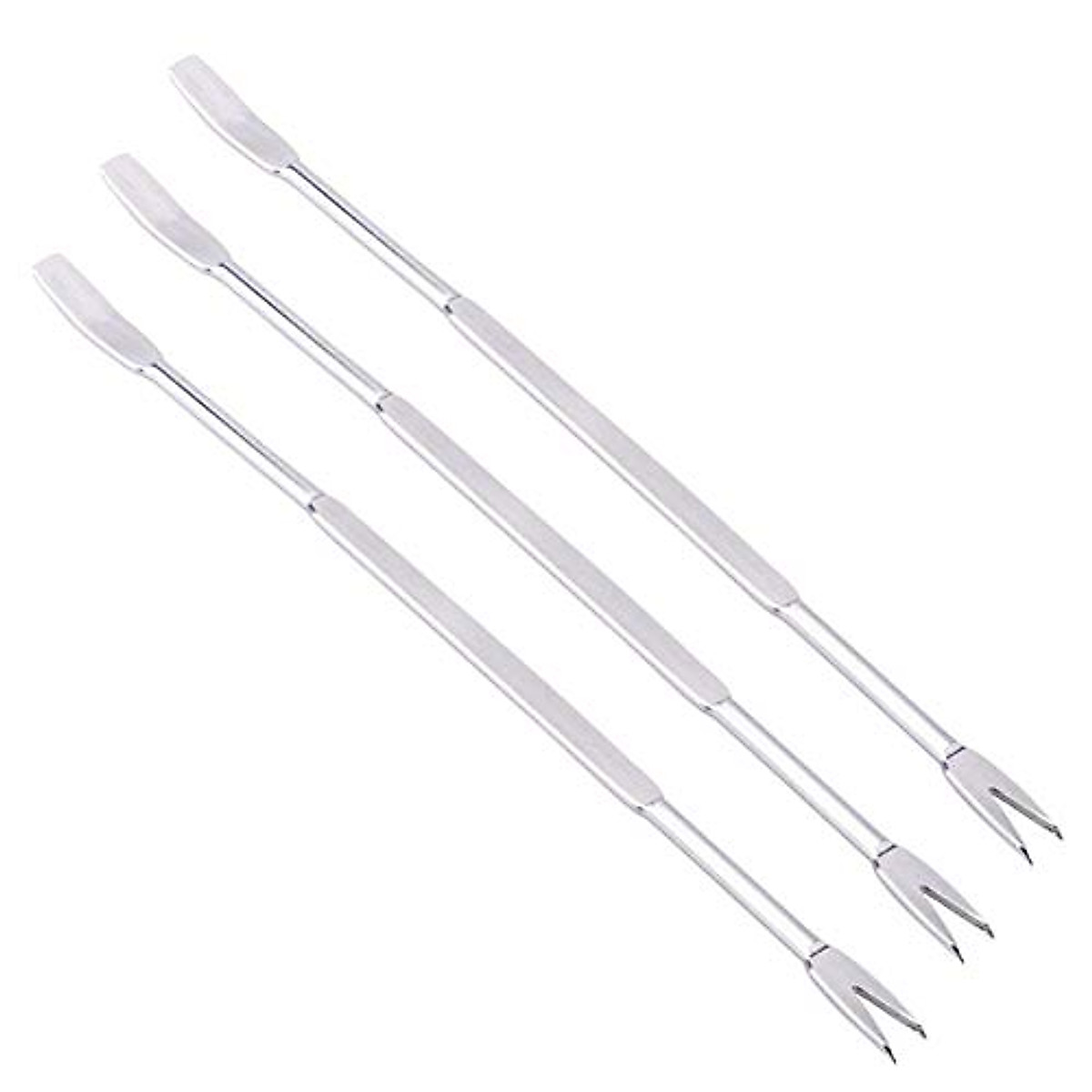 Ajmyonsp 12Pcs Crab Crackers and Tools/Lobster Nut Crackers and Picks - 6 Crab Leg Forks 4 Lobster Shellers, 2 Stainless Steel Seafood Crackers & Storage Bag