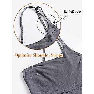 ANRABESS Women's Summer Straps One Shoulder Dressy High Waist Casual Wide Leg Jumpsuit Romper with Pockets 502mibai-L