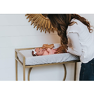 Copper Pearl Premium Knit Changing Pad Cover Soft, Stylish, and Universal Fit for All Standard Diaper Changing Pads, Trendy Design Changing Pad Covers, Everest