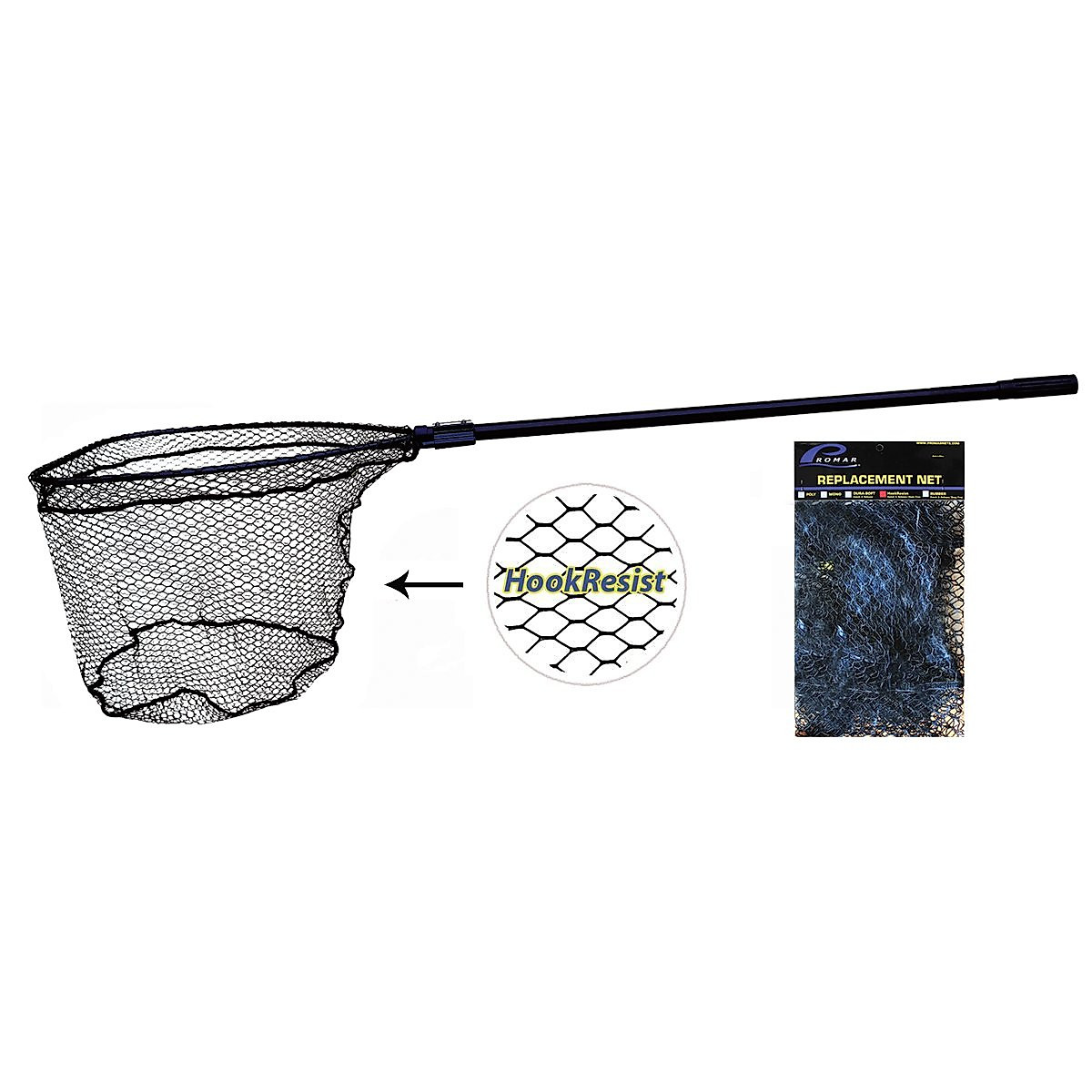 Promar Hook Resist Replacement Net, Black, Small