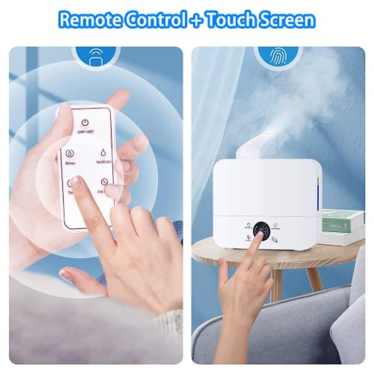 Reptile Humidifiers, Reptile Fogger for Terrariums, Smart Touch Screen Adjustable Fogger with Timer, Intelligent Constant Humidity Reptile Fogger for Reptiles/Amphibians