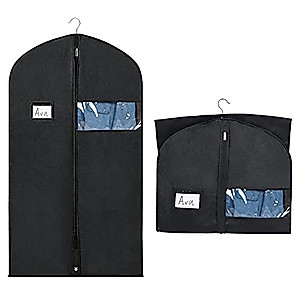 Zilink Garment Bag Suit Bags for Storage and Travel 43"/50" Suit Cover for Closet with ID Card Holder for Suit T-Shirt Coat Jacket Dresses (Set of 5)