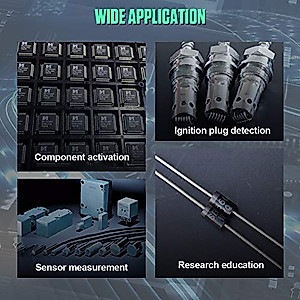 Power Circuit Probe Tester Polarity Identify Electrical Tester 6V-24V DC Short&Open Circuit Tester Automotive with 13FT Long Test Lead,LED Test Light,Buzzer,High-sensitive Test Pen,Overload Protection