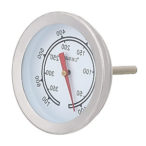 100~700 BBQ Thermometer Temperature Gauge Stainless Steel Double Scale Grill Thermometer Temp Gauge Outdoor Barbecue Smoker Grill