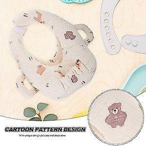 ibasenice Nursing Pillow Breast Feeding Pillows Baby Self Feeding Cushion Portable Bottle Holder Cushion Bottle Holder Pillow for Newborn B