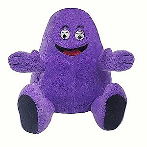 3 Pcs Grimace Plush Toys, Yellow Hat Plushies Toy for Fans Game, Soft Cotton Anime Cartoon Stuffed Animals Plushies Figure Decorative Gifts for Birthday Party Kids Children Boys Girls Friends