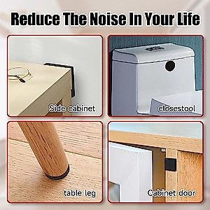 Anti Shake Headboard Stoppers for Wall, Wall Protector from Furniture, Bed Frame Noise Bumper, Anti Vibration Soundproof Pads to Prevent Hitting Wall, Round Black and White-20 pcs