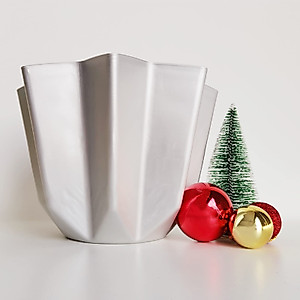 cdbz Pandoro Mold Octagonal Baking Pan Mold,Pandoro Cake Mold Non-stick Mousse Cheese Cake Mold Anode Deep Octagonal Cake Mould Baking Molds Muffin Chocolate Cookie Baking Mould 500g