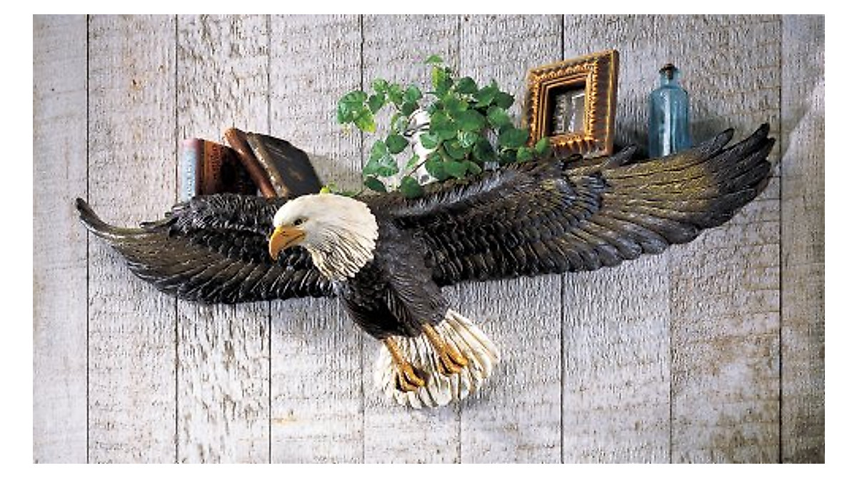 Stunning 3D Eagle Wall Shelf - Collections Etc